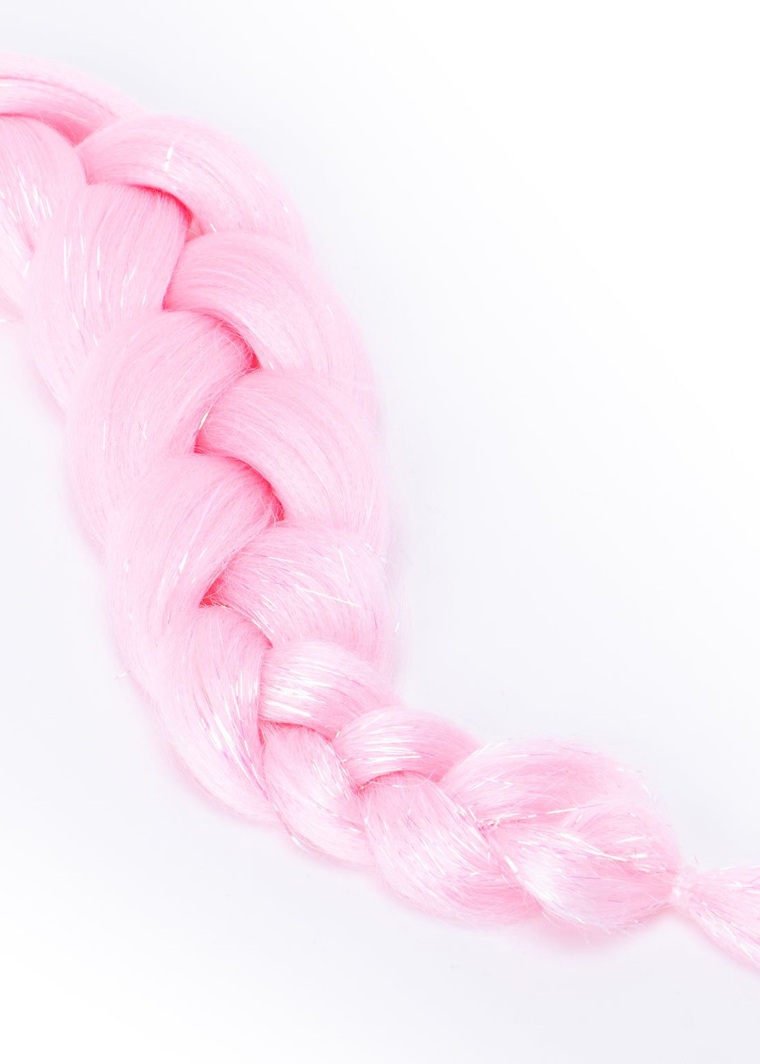 24" Pink Hair Extension with Tinsels – Every Little Strand