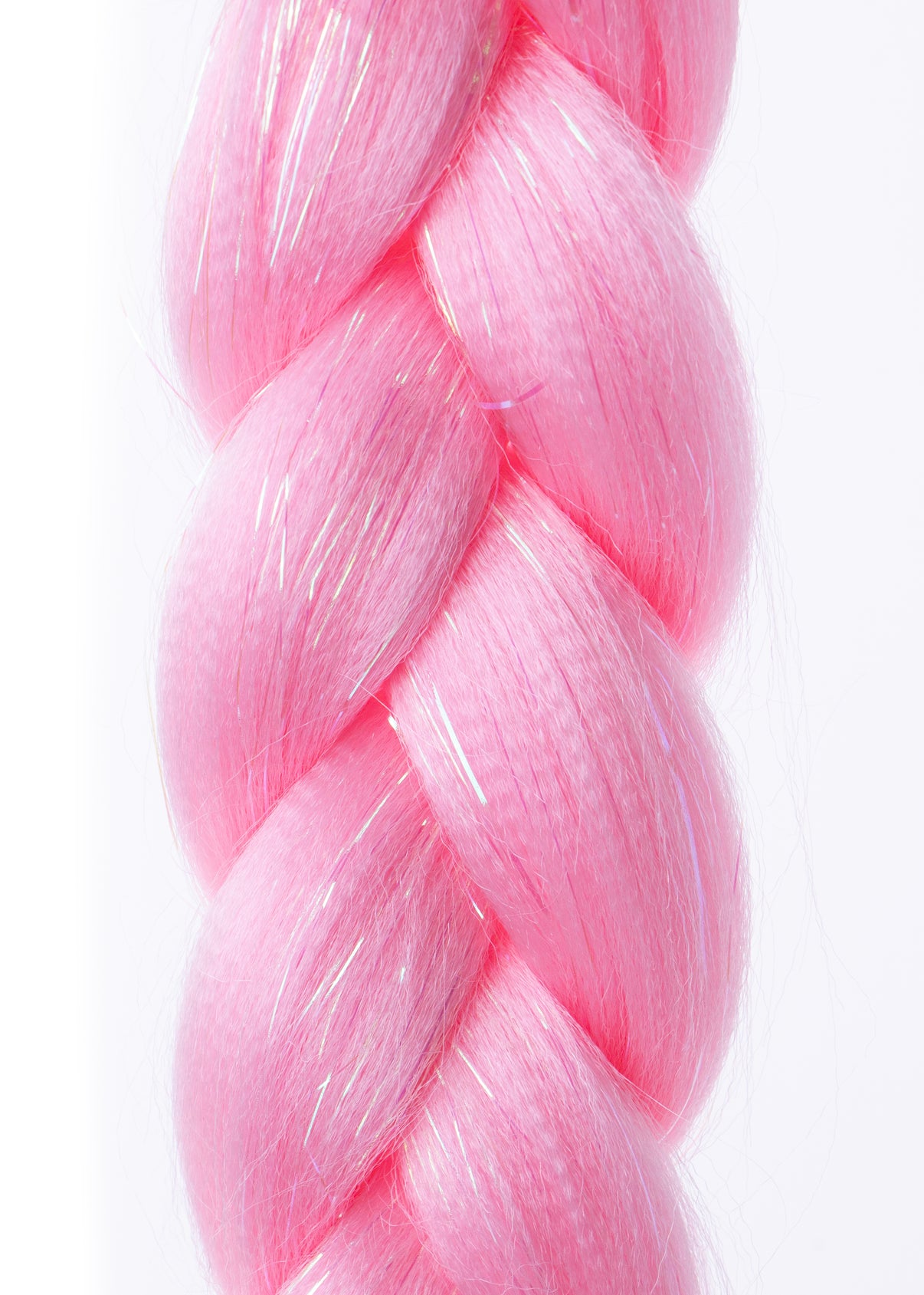 24" Pink Hair Extension with Tinsels – Every Little Strand